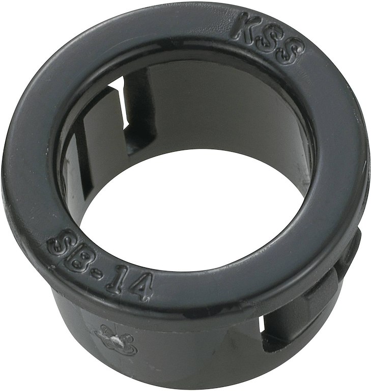 Tru Components TC-SBR14203 kablovska uvodnica Stezaljka fi (maks.) 11,4 mm Snaga ploce (maks.) 3,2 mm poliamid crna 100 kom