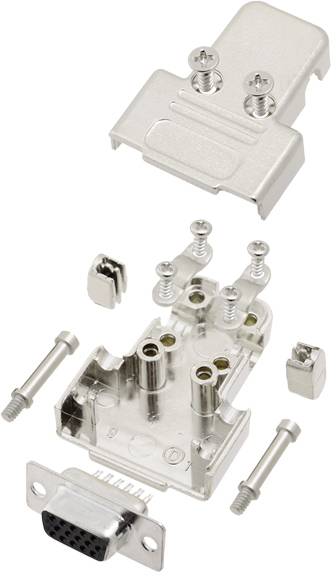 Tru Components TCTRIM09HDS15K 7708500 D-Sub uticnica – set 180 broj pinova: 15 vrh za lemljenje