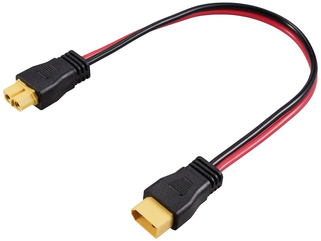 Tru Components TC-12195712 *T60 muski do *T60 zenski 300 V 10 A crna, crvena
