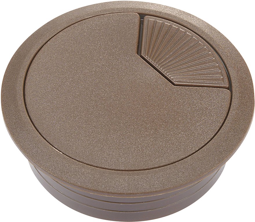 Tru Components VP50BN kablovska uvodnica na radnoj ploci ABS braon
