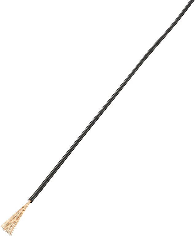 Fino-zicni provodnik LiFI 1 * 0,50 mm 2 crni Tru Components 1570362 10 m
