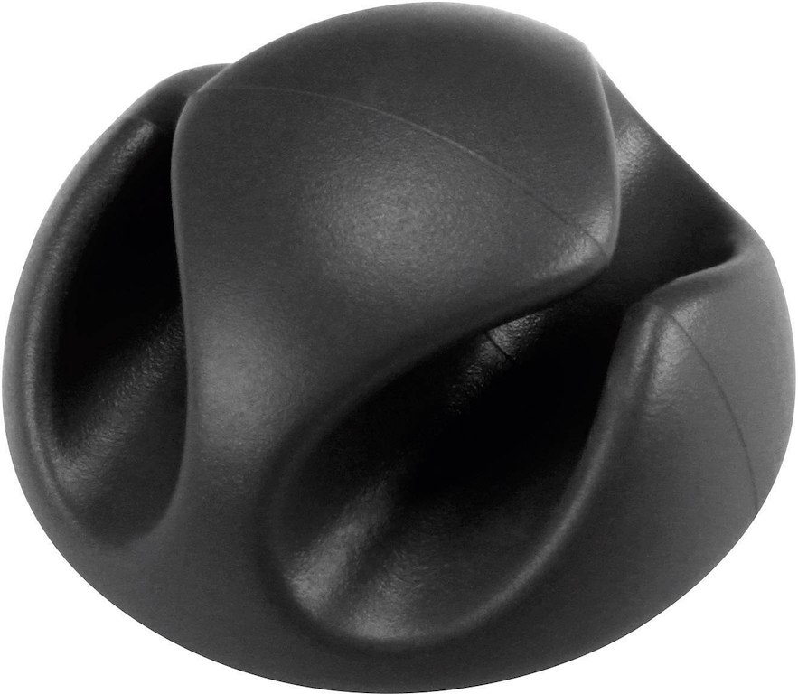 Tru Components drzac kabla samolepljivi 558364 Precnik snopa, raspon 8 mm (ma*) crna 6 kom