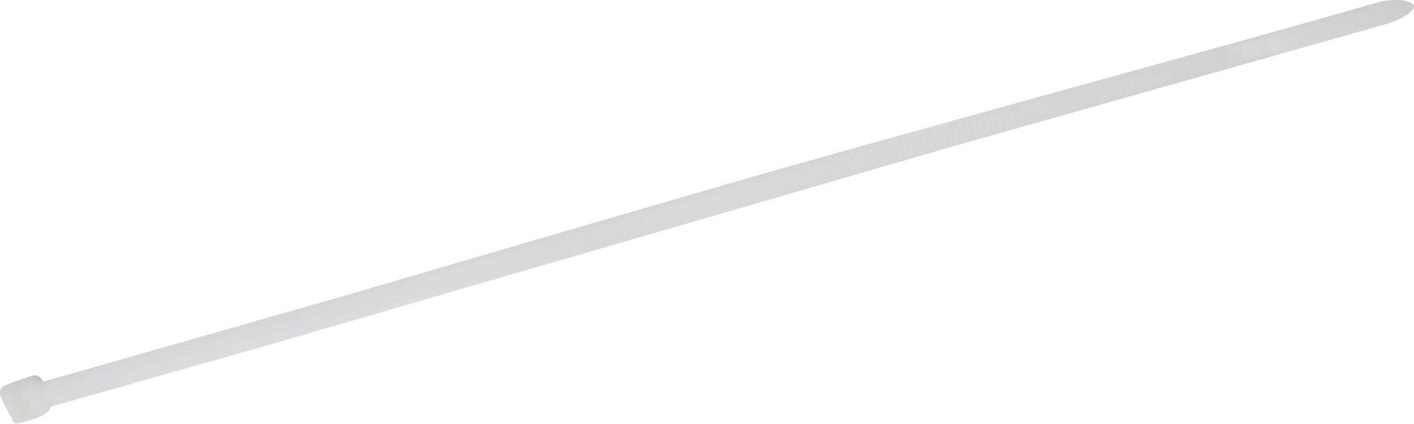 Vezica za kablove 200 mm bela, toplotno stabilna, otporna na kiseline Tru Components 1578075 100 komada