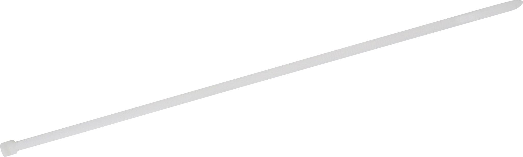 Vezica za kablove 200 mm bela, toplotno stabilna, otporna na kiseline Tru Components 1578047 100 komada