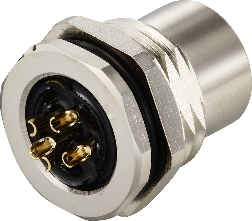 Tru Components TC-12833208 integrisani senzor/aktuator uticnica M12 integrisani zenski konektor broj polova: 5
