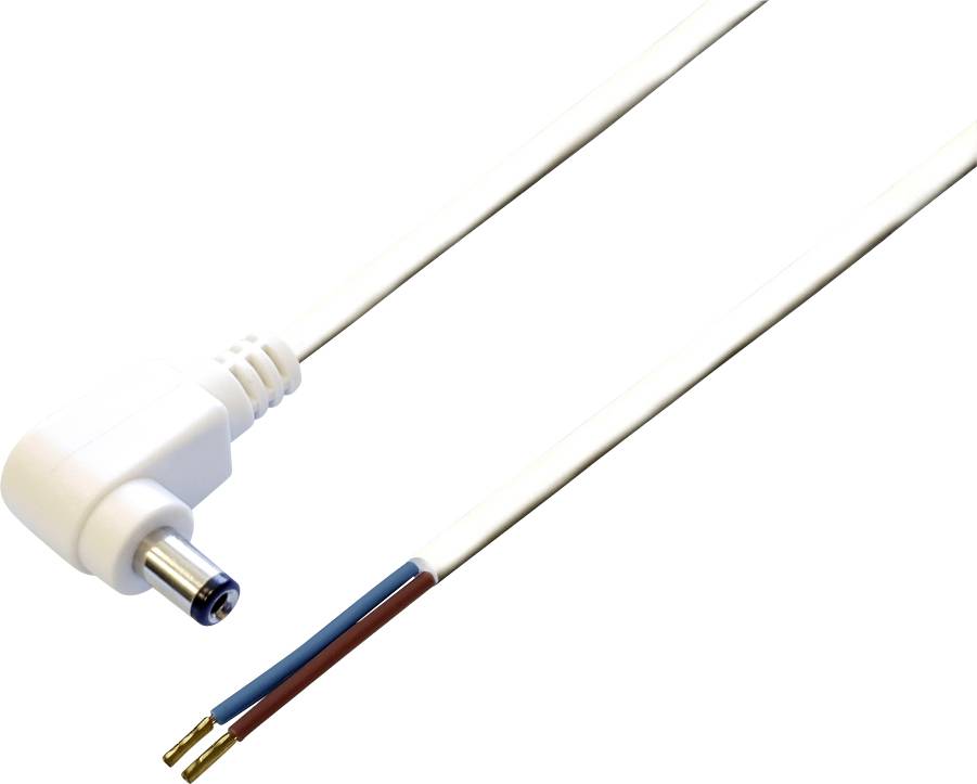 Tru Components TC-2511321 niskonaponski prikljucni kabl niskonaponski muski konektor – slobodni kraj 5,50 mm 2,50 mm 1,00 m
