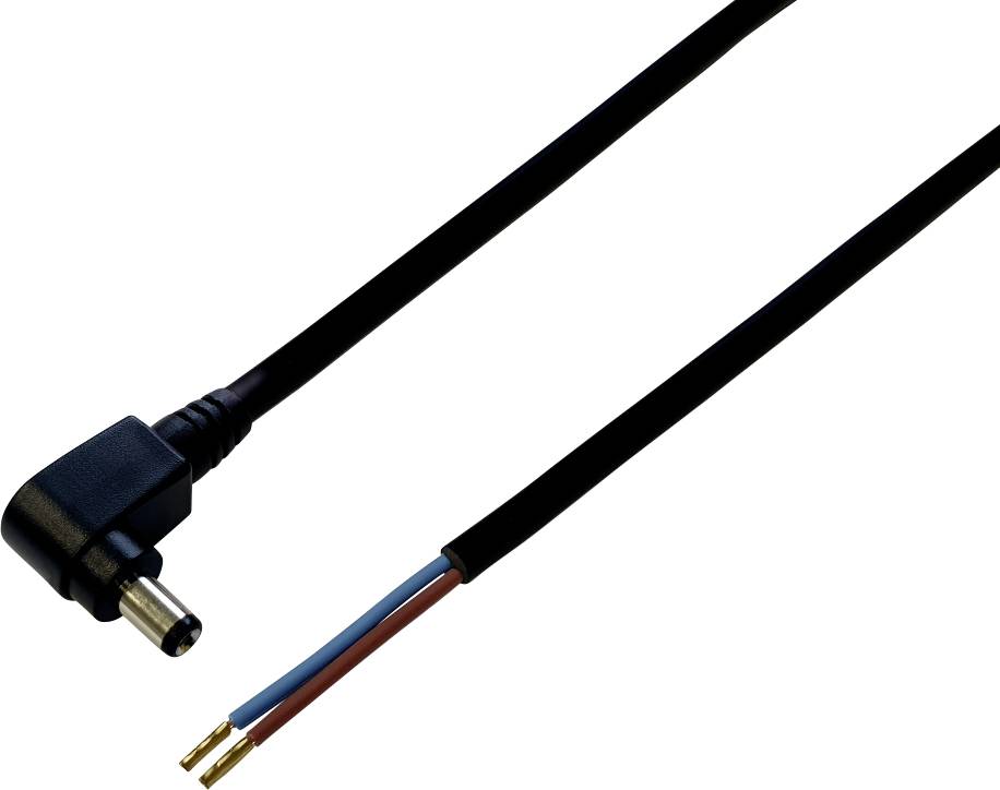 Tru Components TC-2511292 niskonaponski prikljucni kabl niskonaponski muski konektor – slobodni kraj 5,50 mm 2,50 mm 1 m