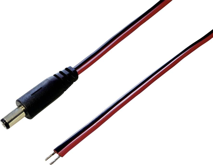 TRU Components TC-2511264 niskonaponski konektor ravni muški adapter