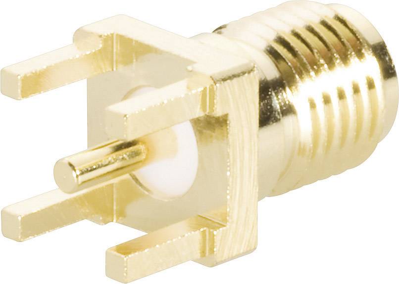 SMA konektor, uticnica, vertikalna montaza 50 Ohm Tru Components ad