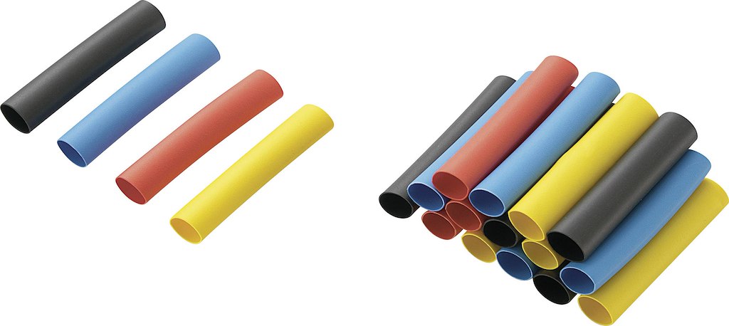 Asortiman termoskupljajucih cevi, sarenih 6,40 mm omjer skupljanja: 2:1 Tru Components 1571321 RPS6 20 komada