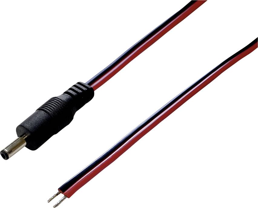 Tru Components TC-2511248 niskonaponski prikljucni kabl niskonaponski muski konektor – slobodni kraj 3,50 mm 1,10 mm 0,50 m