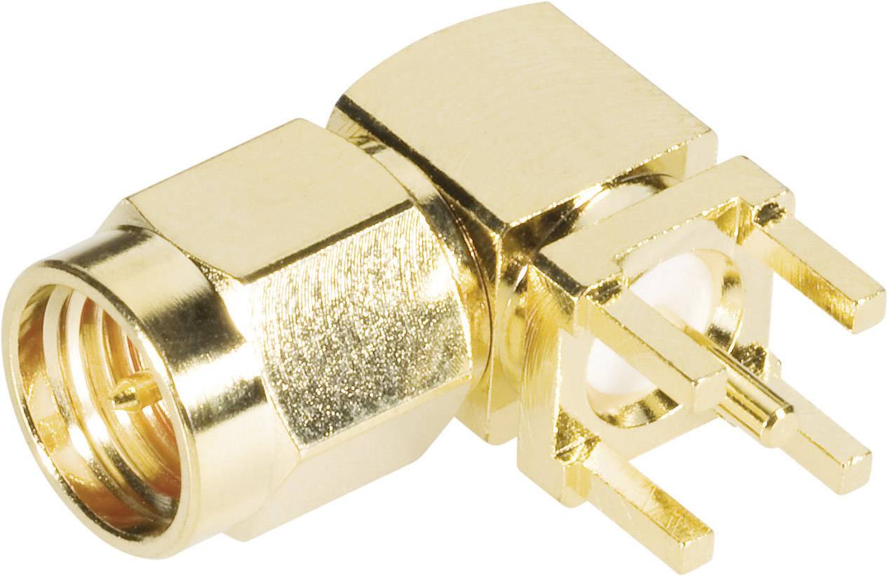 SMA konektor, utikac, horizontalna montaza 50 Ohm Tru Components