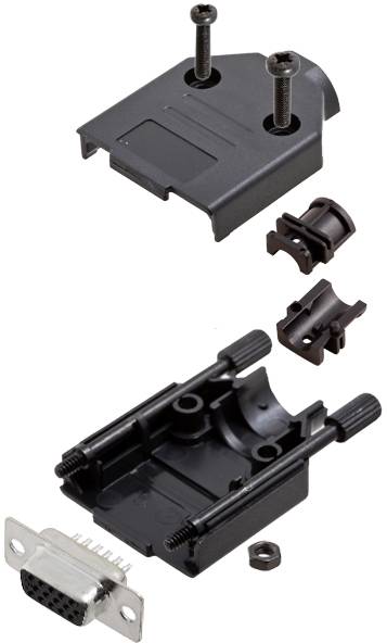 Tru Components TCDTPKP09HDS15K 7709504 D-Sub uticnica – set 180 broj pinova: 15 vrh za lemljenje