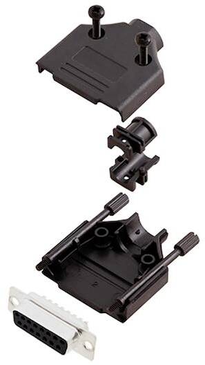 Tru Components TCDTPKP15DBSK 7708420 D-Sub uticnica – set 180 broj pinova: 15 vrh za lemljenje