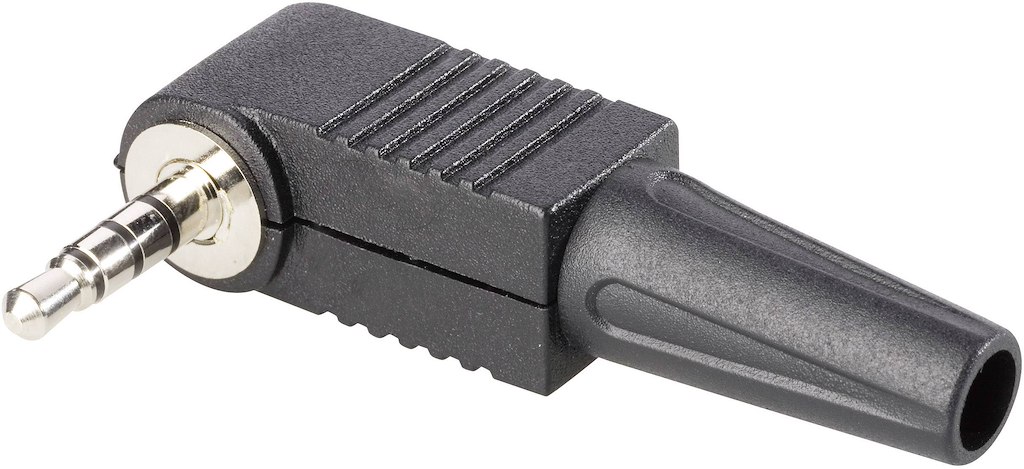 Klinken uticni konektor 3,5 mm ugaoni utikac st. stubovi: 4 stereo, crne boje Tru Components