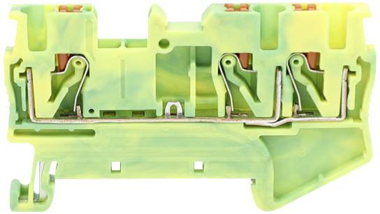 TRU Components TC-11592472 redna stezaljka standardno zelena, žuta 28 A