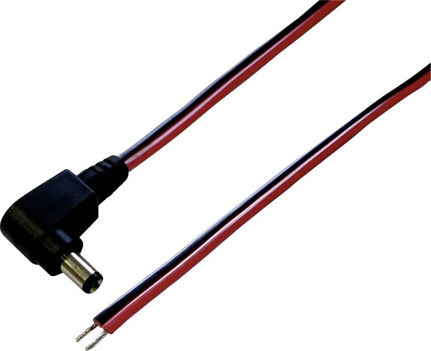 Tru Components 1582268 niskonaponski prikljucni kabl niskonaponski muski konektor – slobodni kraj 5,5 mm 2,5 mm 2,5 mm 2,00 m