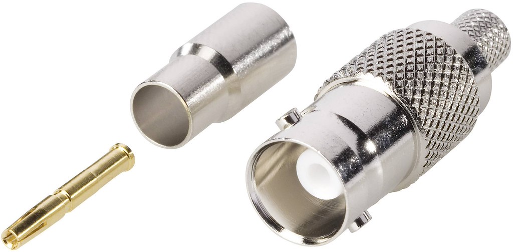 BNC konektor, ravna uticnica 50 Ohm Tru Components