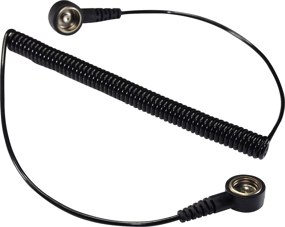 Tru Components SPKL-4-183-KK ESD kabl za uzemljenje 1,83 m dugme 4 mm