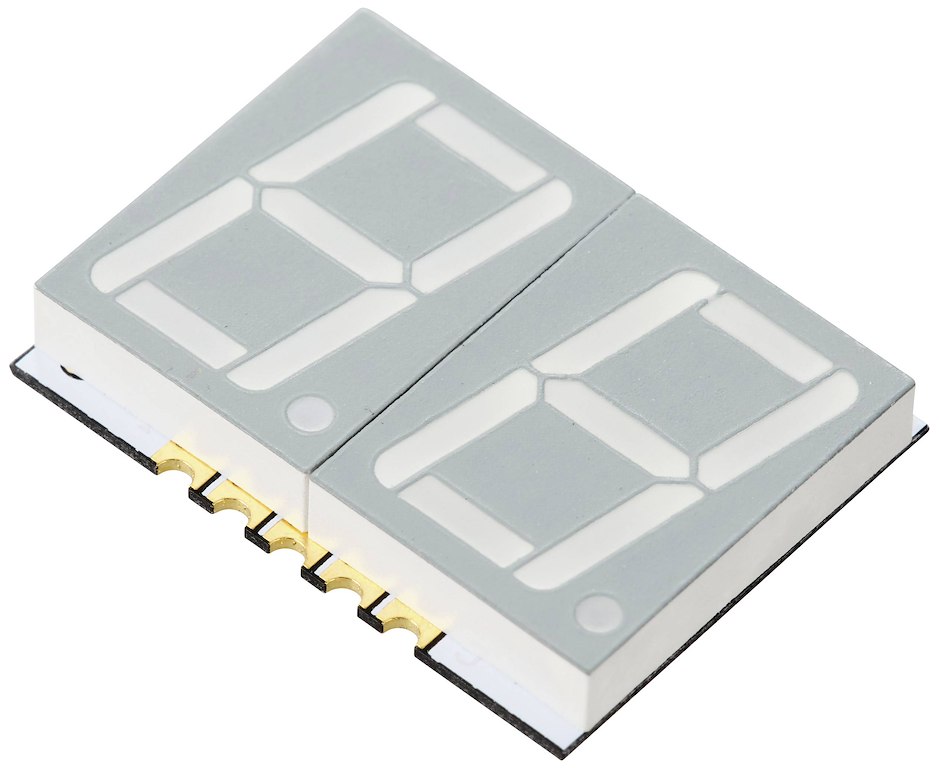 Tru Components SMD LED crvena 13 mcd Dvocifreni displej