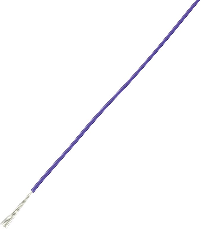 Tru Components 1566834 pletenica LiI 1 * 0,14 mm 2 ljubicasta 10 m