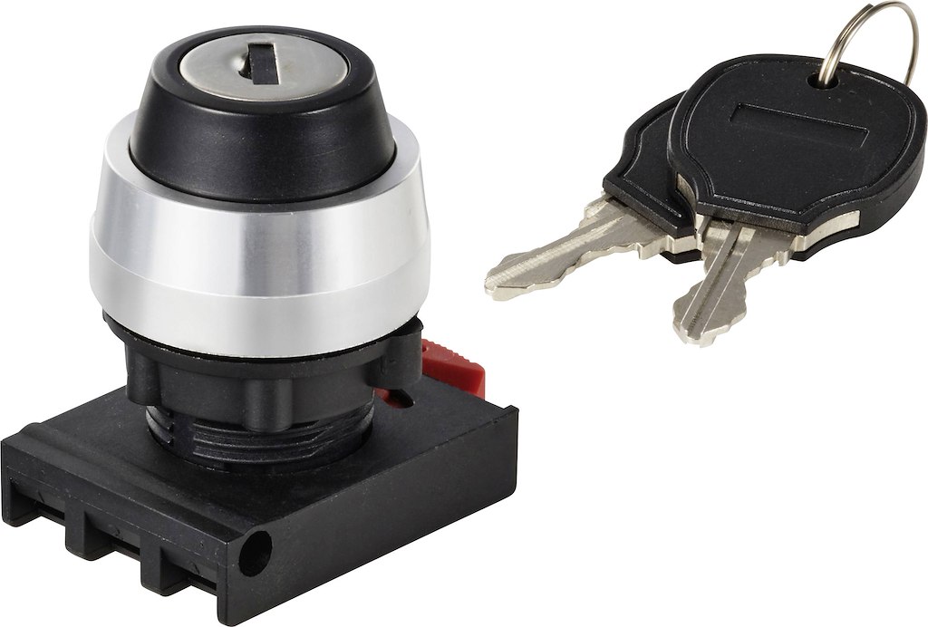 TRU Components TC-12835264 birački prekidač zadržava položaj 22 mm