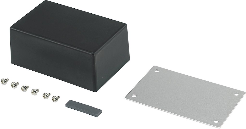 Univerzalno kuciste 83,5 * 53,5 * 35 ABS crni 98003C9