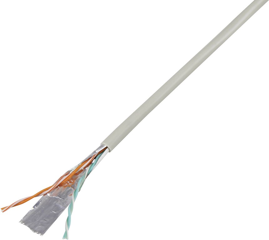 Tru Components 1568141 telefonski kabl JI(ST)I 2 * 2 * 0,60 mm sivi 25 m