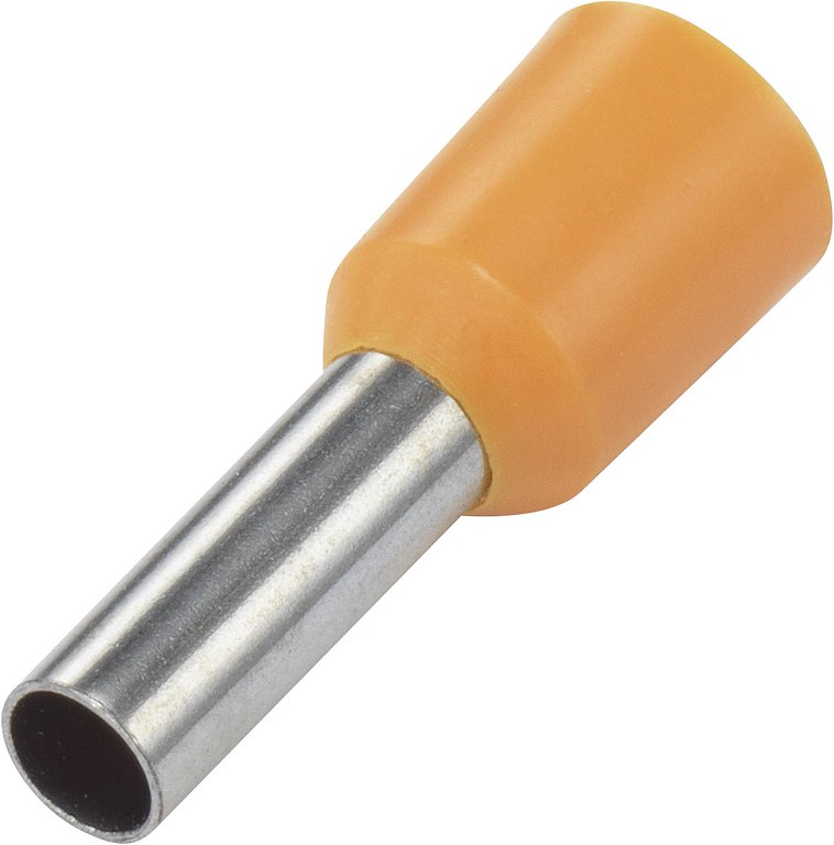 Tru Components 1091294 suplje 4 mm 2 delimicno izolovane narandzaste 100 kom