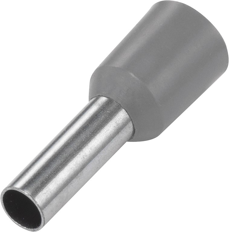 Prikljucci 1 * 4 mm 2 * 9 mm delimicno izolovani, sivi Tru Components 1091282 100 komada
