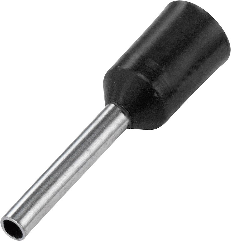 Prikljucci 1 * 1,50 mm 2 * 10 mm delimicno izolovani, crni Tru Components 1091287 100 kom