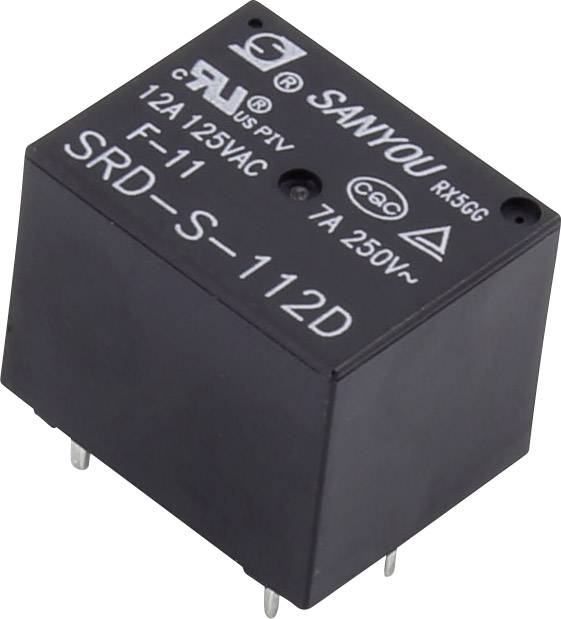 PCB relej 12 V/DC 12 A 1 preklopnik SRD-S-112D