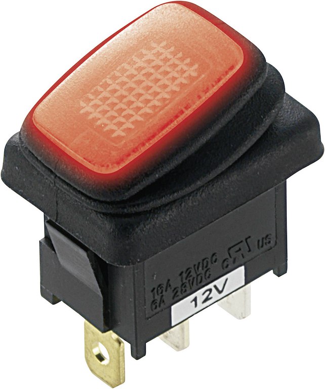 TRU Components TC-R13-66B8 prekidač 16 A 12 V/DC