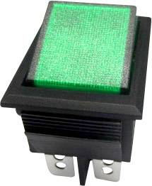 Wipp prekidaci 250 V/AC 10 A 2 * iskljuceno/ukljuceno Tru Components TC-R13-69B-01 GN zakljucavanje