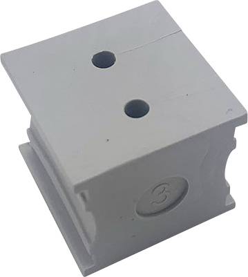 Tru Components ELT 2/3 kablovska uvodnica urezana Stezaljka fi (maks.) 3 mm elastomer siva