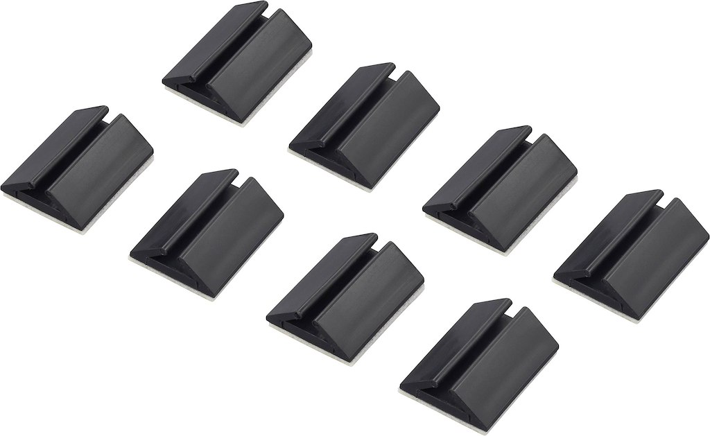 Drzac kabla, samolepljivi, crni Tru Components 1282781 617164-BK 8 komada