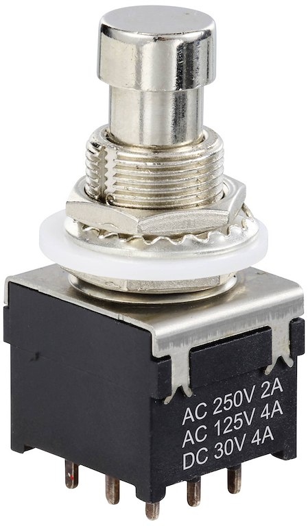 Tru Components Prekidac pritiska 3P2T sa ravnim zaticem TC-12193712 Uklopna struja mak.: 4 A