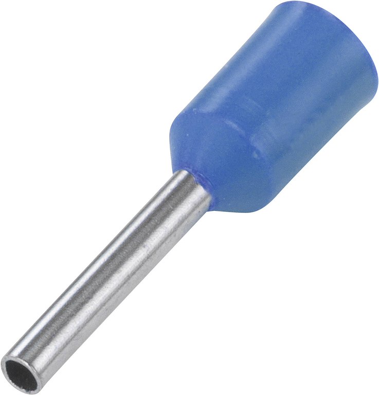Prikljucci 1 * 0,75 mm 2 * 8 mm delimicno izolovani, svetlo plave Tru Components 1091285 100 kom