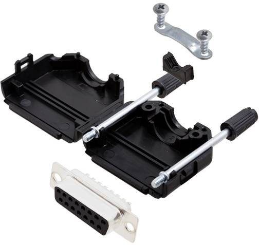 Tru Components TCDPPK15BKDBSK 7709160 D-Sub uticnica – set 180 broj pinova: 15 vrh za lemljenje