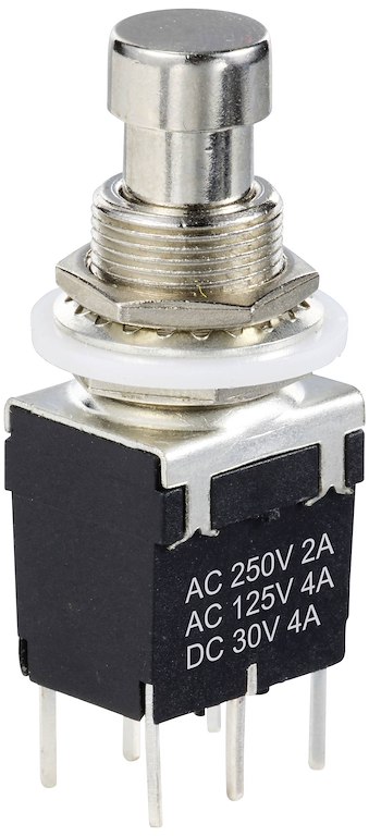 Tru Components DPDT prekidac sa ravnim kontaktom TC-12193708 Uklopna struja mak.: 4 A