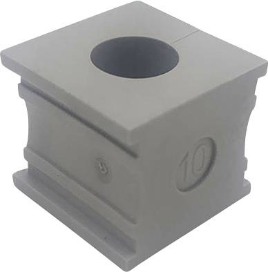 Tru Components ELT 10 kablovska uvodnica nazubljena Stezaljka fi (maks.) 11 mm elastomer siva