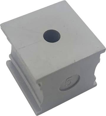 Tru Components ELT 5 kablovska uvodnica nazubljena Stezaljka fi (maks.) 6 mm elastomer siva