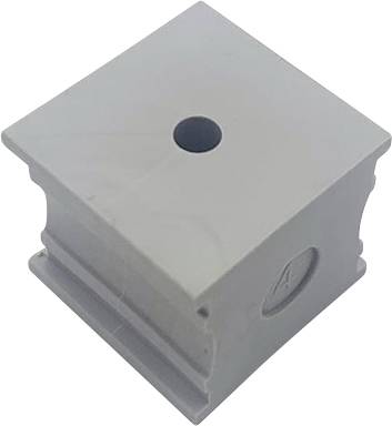 Tru Components ELT 4 kablovska uvodnica urezana Stezaljka fi (maks.) 5 mm elastomer siva