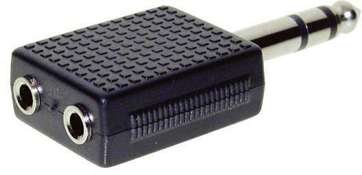 Dzek adapter, 6,35 mm utikac – 3,5 mm stereo uticnica, st. stubovi:3 Tru Components