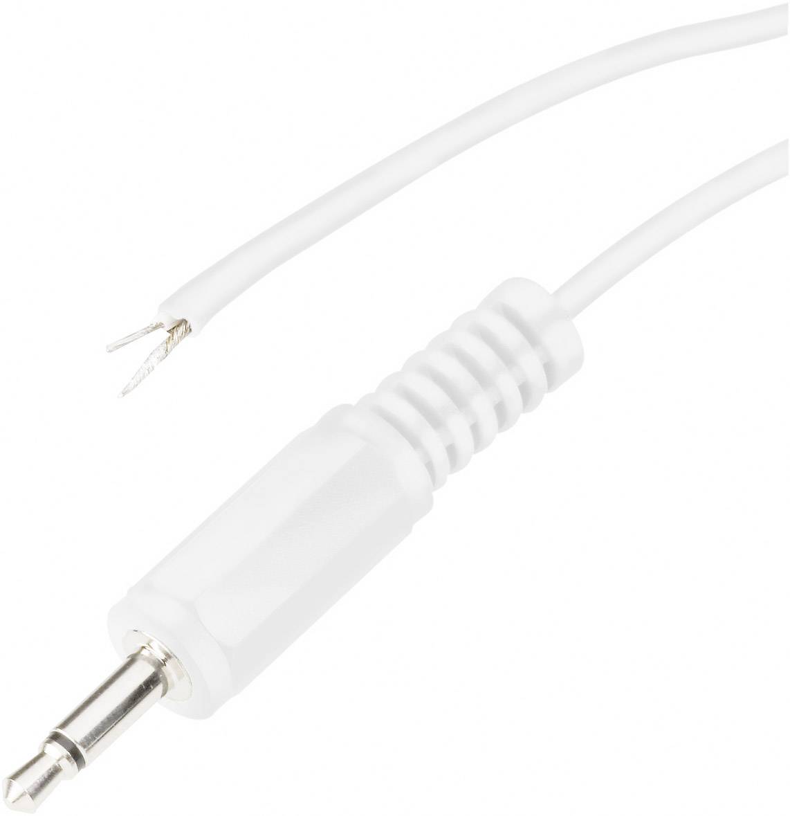 Klink uticni konektor 3,5 mm ravni utikac st. stubovi: 3 stereo bela Tru Components
