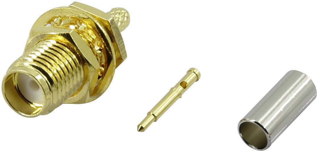 SMA-povratni konektor, uticnica, vertikalna montaza 50 Ohm Tru Components SMA-KC-RG174
