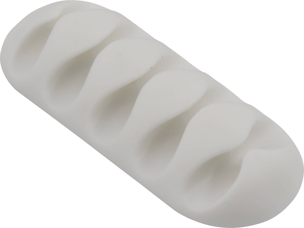 Tru Components TC-6646540 drzac kabla, samolepljivi, beli