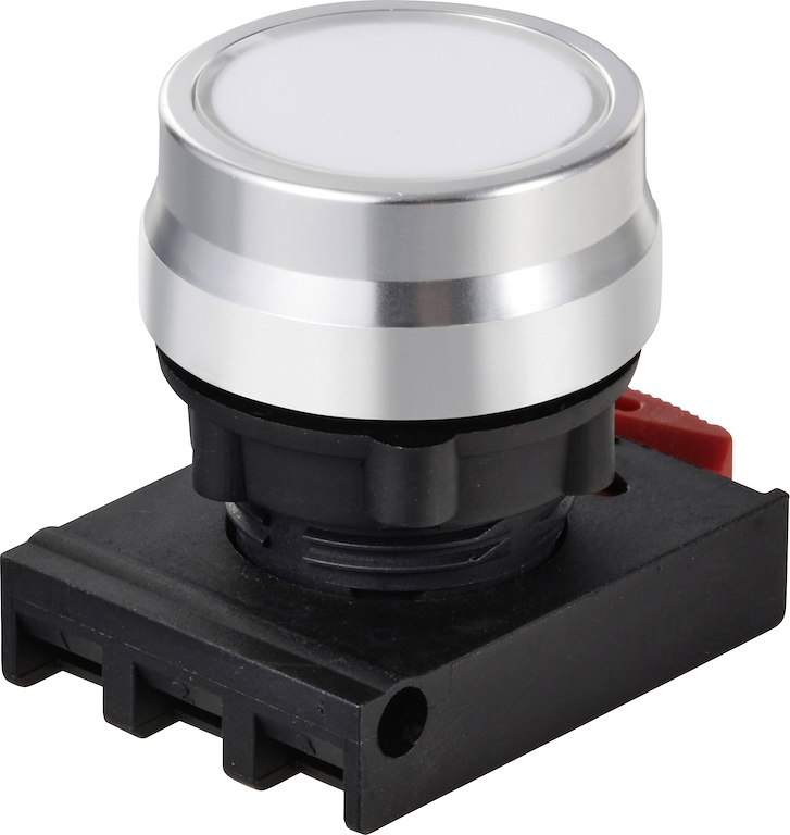 Tru Components TC-12835232 ONPOV26BK-V taster prekidac – prednji element dugme bela