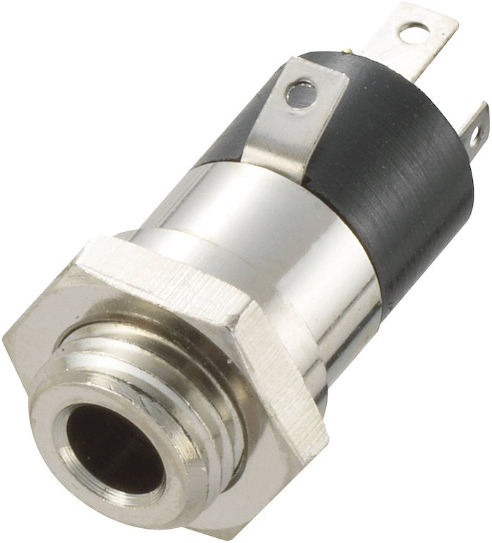 Klinken uticni konektor 3,5 mm uticnica, vertikalna ugradnja ul. stubovi: 4 stereo, srebrne boje Tru Components
