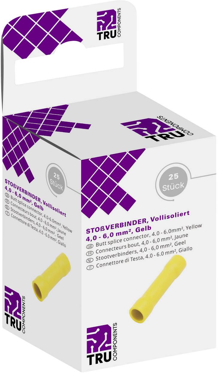 TRU Components T1904C123 konektorska letvica 26 mm žuta (pak. 25 kom)